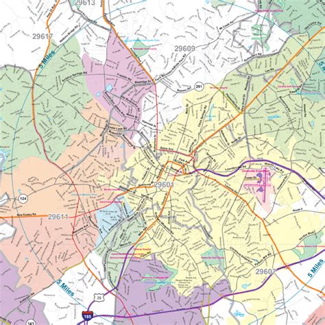 Greenville And Spartanburg Sc Regional Wall Map Keith Map Service Inc