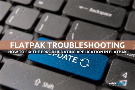 how to fix the error updating application in flatpak linux tutorials