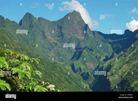 Tahiti Berglandschaft Den Mount Orohena Höchsten Punkt Von Französisch