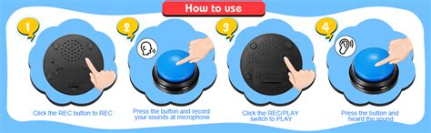 Yunsailing 12 Pack Game Show Buzzer Button Answer Buzzers