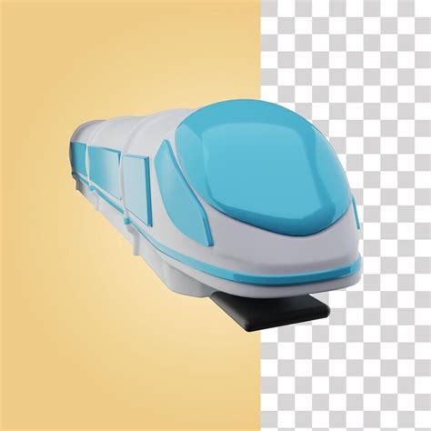 Premium Psd Train 3d Icon