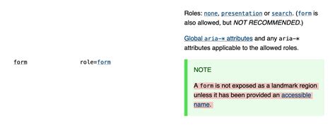 Forms Without An Accessible Name Are Not Exposed As Aria Landmarks Stefan Judis Web Development