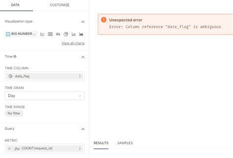 Big Number With Trendline Is Unable To Handle Time Column · Issue