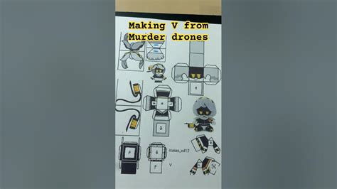 Making V From Murder Drones Papercraft Youtube