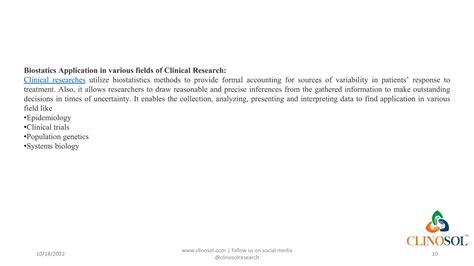 Role Of Biostatistics In Clinical Trials Pptx