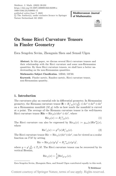 On Some Ricci Curvature Tensors In Finsler Geometry
