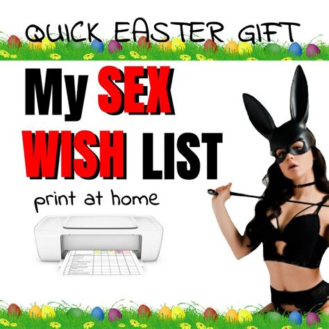Easter Quick Gifts Sex Wish List For Men Babes Wifes Couples Year Anniversary Gifts For