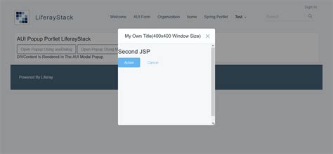 AUI Popup And AUI Modal Dialog In Liferay 7 LIFERAY STACK