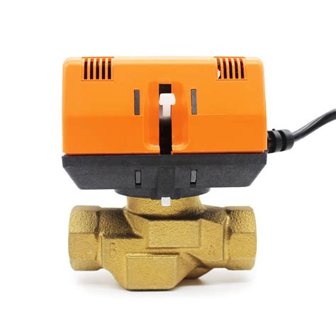 3 Way Industrial Motorized Zone Electric Valve Actuator Water Control Valve For Fan Coil Unit
