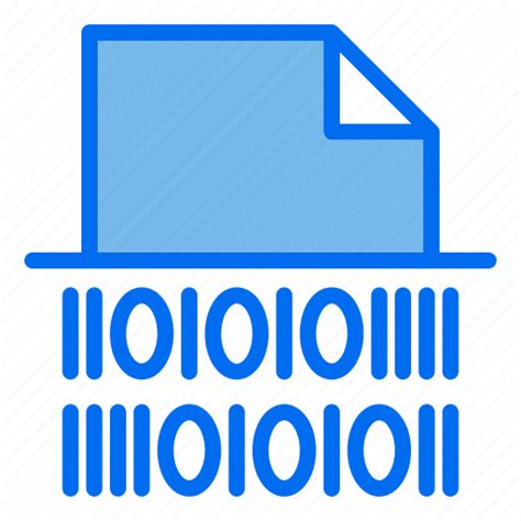 Data File Binary Code Encryption Icon Download On Iconfinder