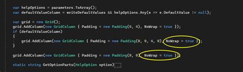 proposal automatically display default values of options in the help