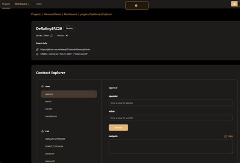 exploring evm contract hamster docs
