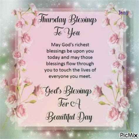 Thursday Blessing Free Animated  Picmix