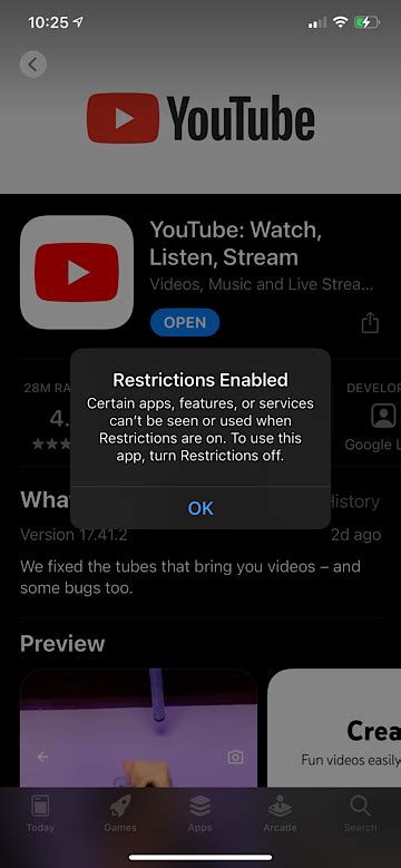 Unable To Open App Restrictions Enabled Certain Apps Or Features Cant Be Seen Or Used When