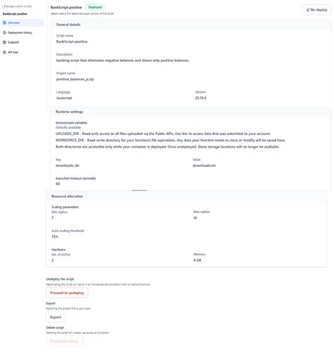 Deploy And Manage Scripts Kore Ai Docs