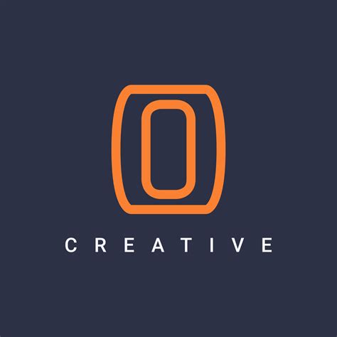 O Création De Logo De Symbole Dicône De Lettre Création Vectorielle