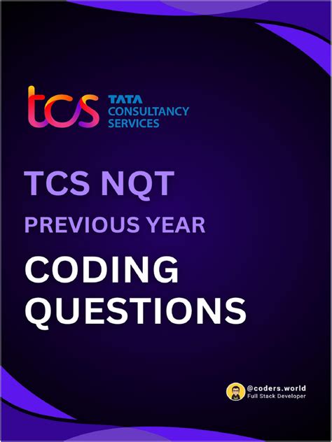 Tcs Nqt Previous Years Question And Answers Pdf Namespace C
