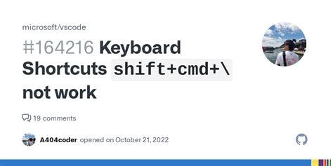 Keyboard Shortcuts `shiftcmd` Not Work · Issue 164216 · Microsoftvscode · Github