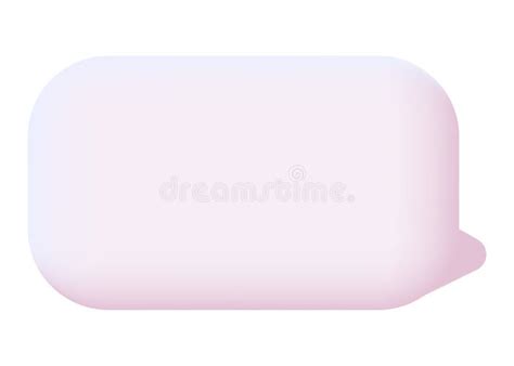 3d White Speech Bubble Social Media Chat Message Icon Empty Text