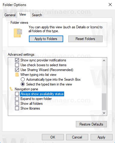 Disable Onedrive Cloud Icons In Navigation Pane In Windows