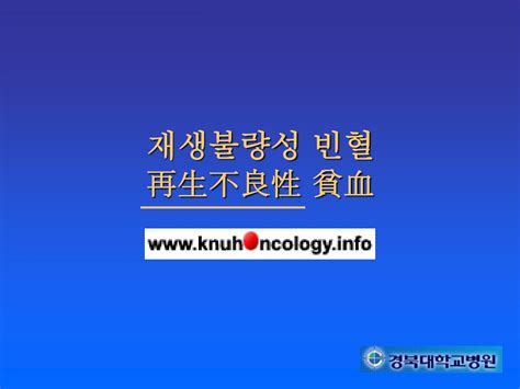 Ppt 혈액질환의 완치로 가는 길 재생불량성빈혈 골수이형성 증후군 다발성 골수종 Powerpoint Presentation Id3737870
