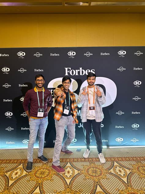 Last Week Sree Grandhe Yash Aggarwal And I Hit Up Cleveland For The Forbes Under 30 Summit