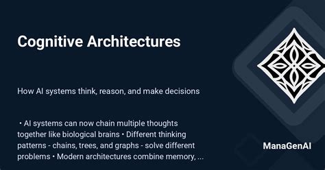 Cognitive Architectures Managen🔮ai