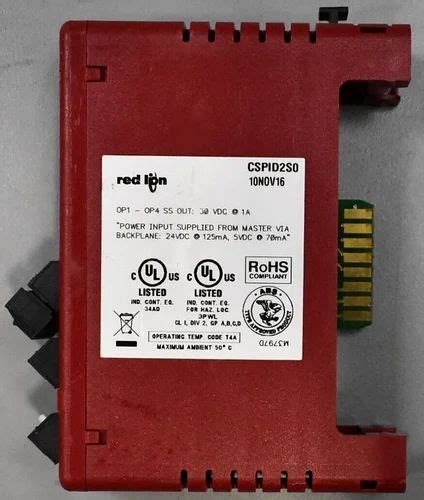 Control Mods Red Lion Cspid2sm Cspid Dual Loop Pid Module Solid State
