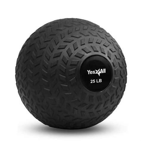 Yes4all 업그레이드된 피트니스 슬램 메디신 볼 113kg25파운드 운동 근력 파워 운동용 공 중량 티몬