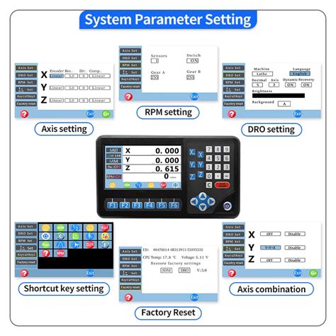 Ditron 2 3 Axis LCD Digital Readout For Precision Machines
