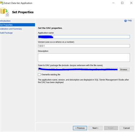 How To Include Data While Extracting Dacpac File Microsoft Qanda
