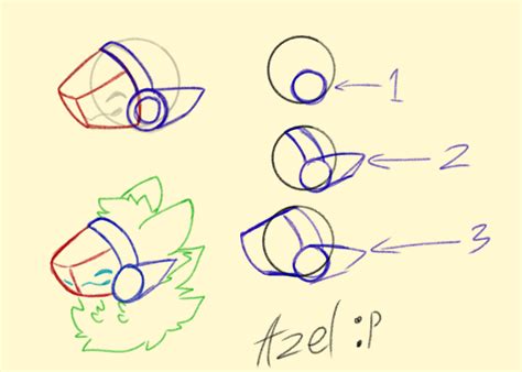 How I Draw Protogens Part 1 Visor Head R Protogen