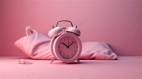 3d 알람시계 배경으로 강조된 세련된 핑크색 런웨이 권위 있는 배경 잠 배경 알리다 배경 이미지 Hd 권위 있는 잠 알리다 배경 사진 무료 다운로드 Lovepik