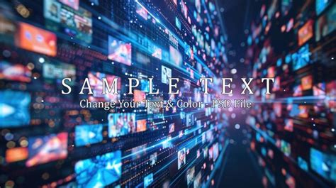 Digital Data Flow Information Superhighway Premium Ai Generated Psd