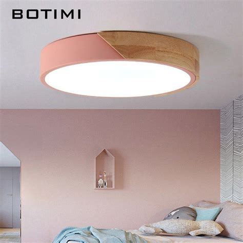 Botimi 220 В светодиодный потолочный светильник в скандинавском стиле круглый потолочный