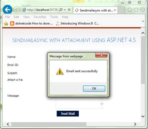 Send Asynchronous Mail With Attachment Using Aspnet 45