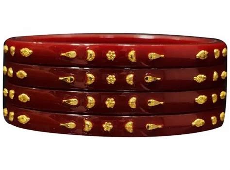 3g Red Ladies Plastic Gold Bangles At ₹ 20000 Pair Gold Bangles In