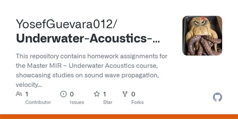 github yosefguevara012 underwater acoustics assignments this