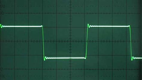 Signal Spikes On A Square Wave Of A Oscilloscope Reading Electrical
