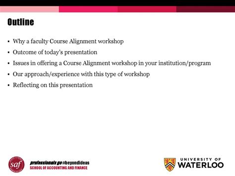 Faculty Course Alignment Workshop In Support Of Developing Course Learning Outcomes 11122018