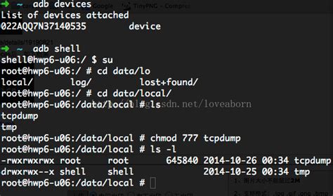 Mac平台使用adb、tcpdump工具抓取android手机网络包 Csdn博客