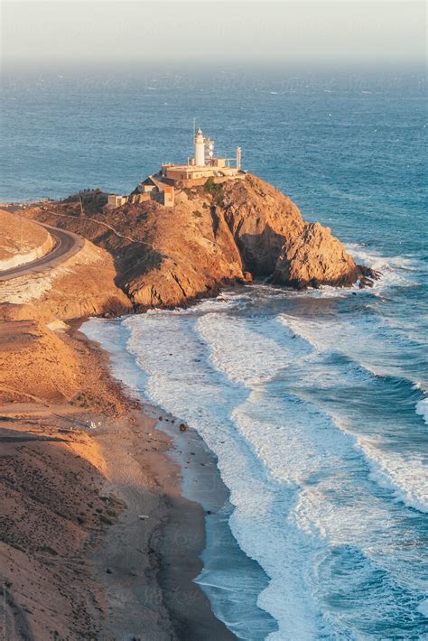 Lighthouse In The Mediterranean Sea By Stocksy Contributor Acalu
