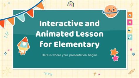 Interactive And Animated Lesson For Elementary Presentation
