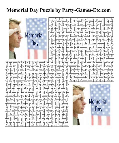 Memorial Day Printable Activities Lets Celebrate