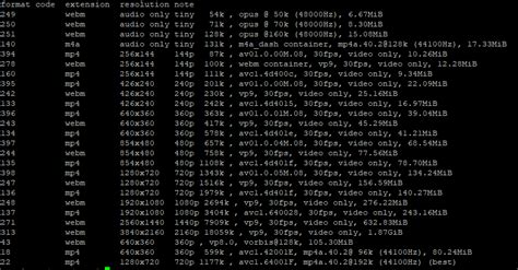 Youtube Dl Video Data And Formats Into Json File