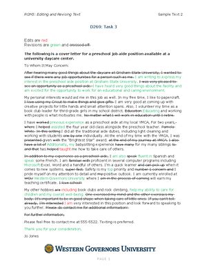 D Task Task Passed RGM Editing And Revising Text Sample Text A Revise And Edit