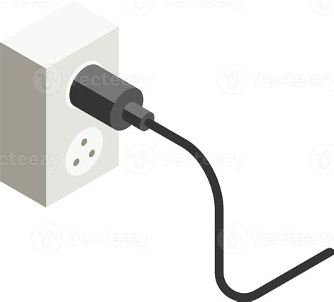 Power Socket Isometric Flat Color 19011702 Png
