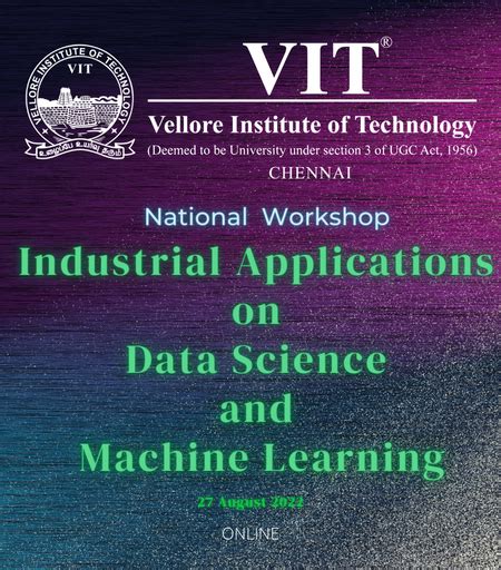 Industrial Applications On Data Science And Machine Learning Vit