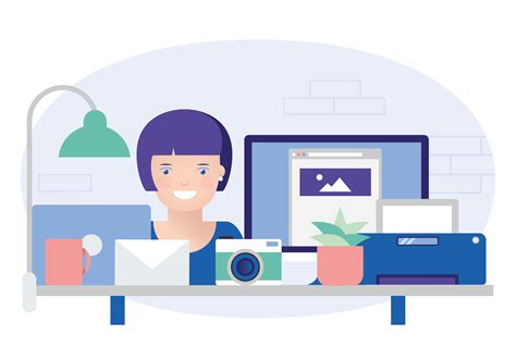 Vector Office Character Illustration 217392 Vector Art At Vecteezy