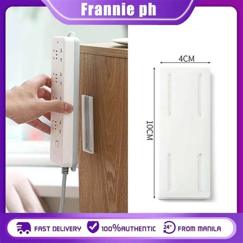 1pcs Self Adhesive Socket Fixer Wall Hanging Power Strip Holder Fixator Plug In Wall Mounted